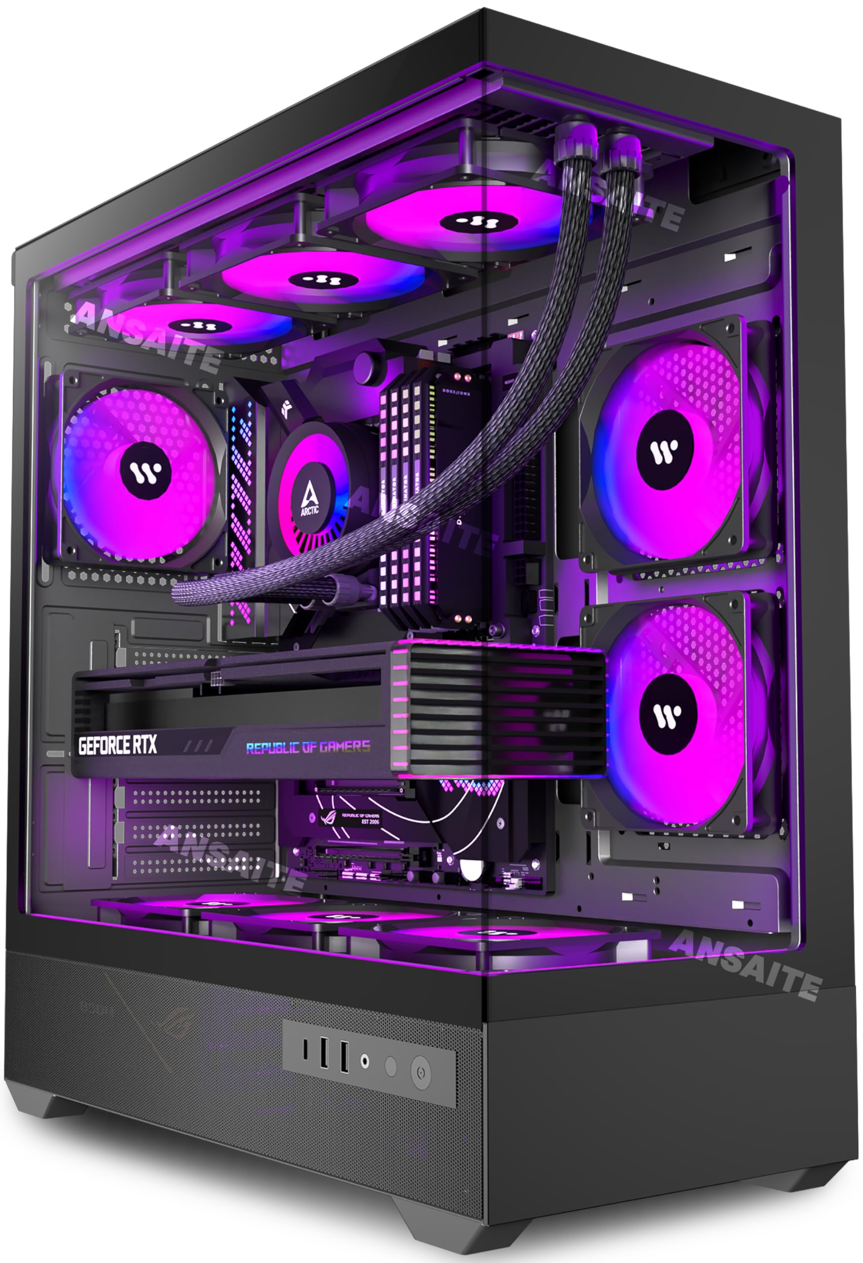 ANSAITE Mid Tower PC Gaming Case Review UK (2026) - Build Tested